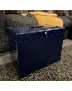 Blue | Metal File Box with Files | Expert Verdict
