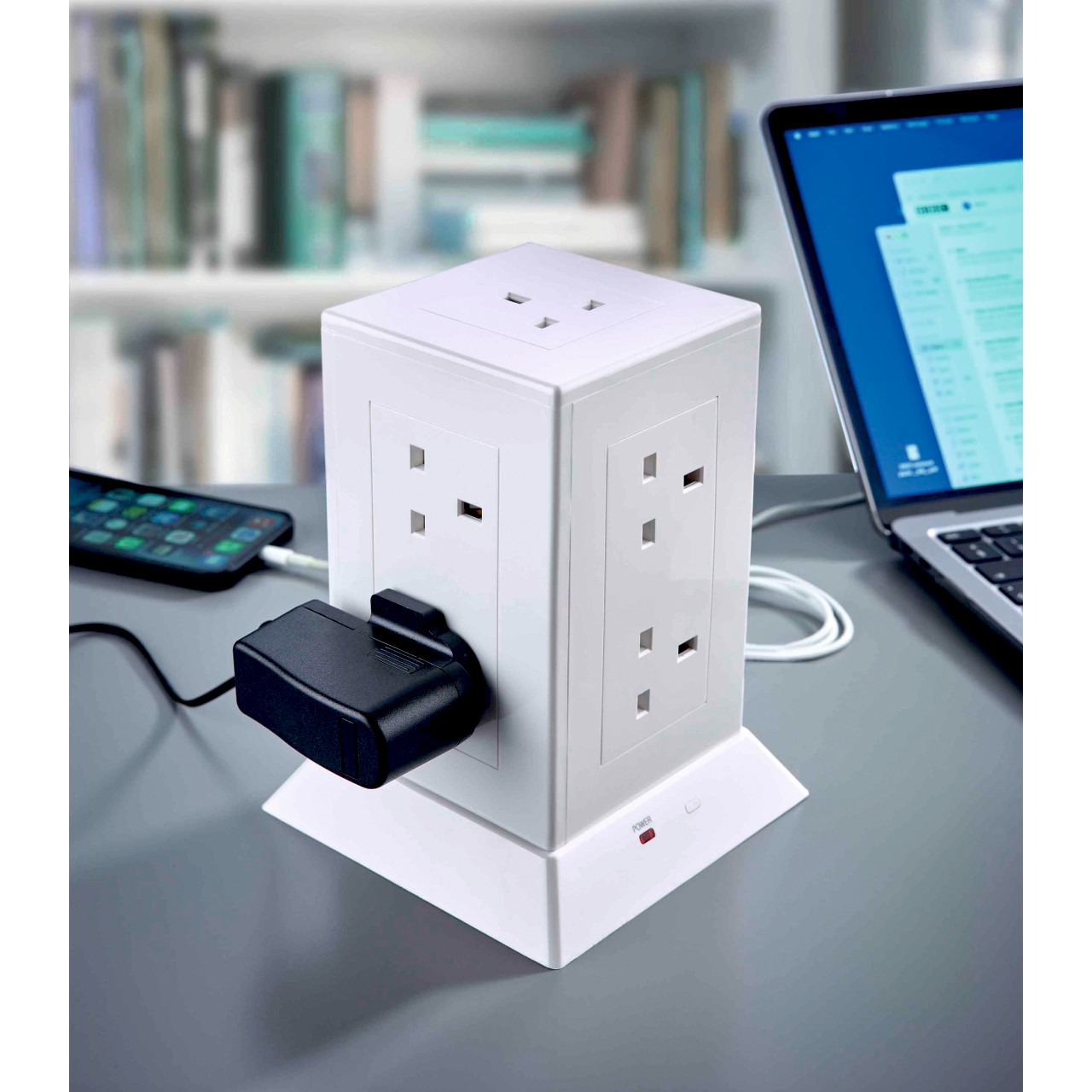Black | Power Hub Extension Socket - 9-Gang | Expert Verdict